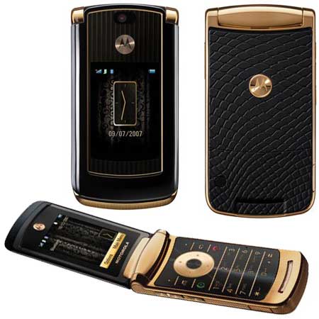 new branded cell: Motorola RAZR2 V8 Luxury Edition wallpapers