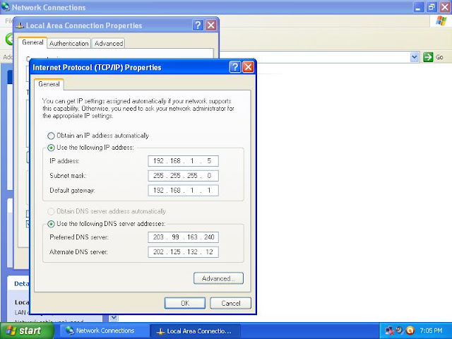 That's Wrong!: TCP/IP settings for PTCL broadband