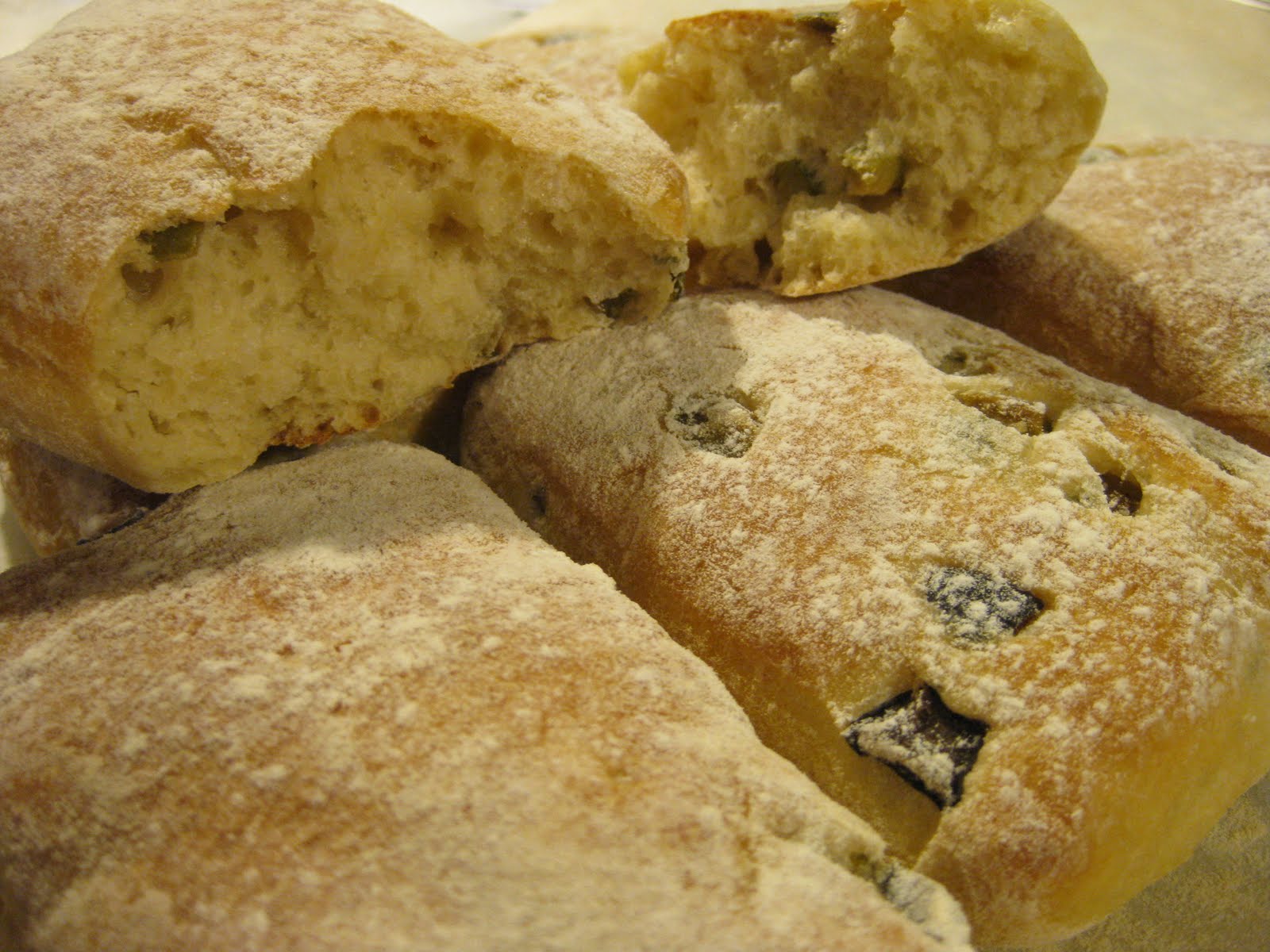 Not As Good As Pork Cracklins: Rustic Olive Rolls