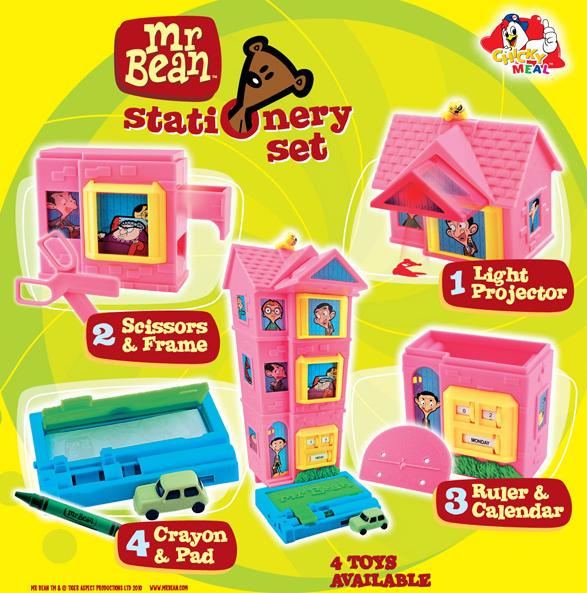 PLAY AGAIN TOYS!: KFC's Mr Bean Stationery Set