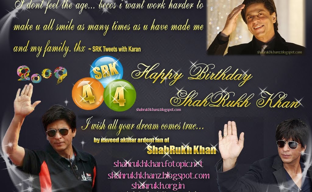 Happy Birthday Srk Welcome To Shahrukh Khan News Blog