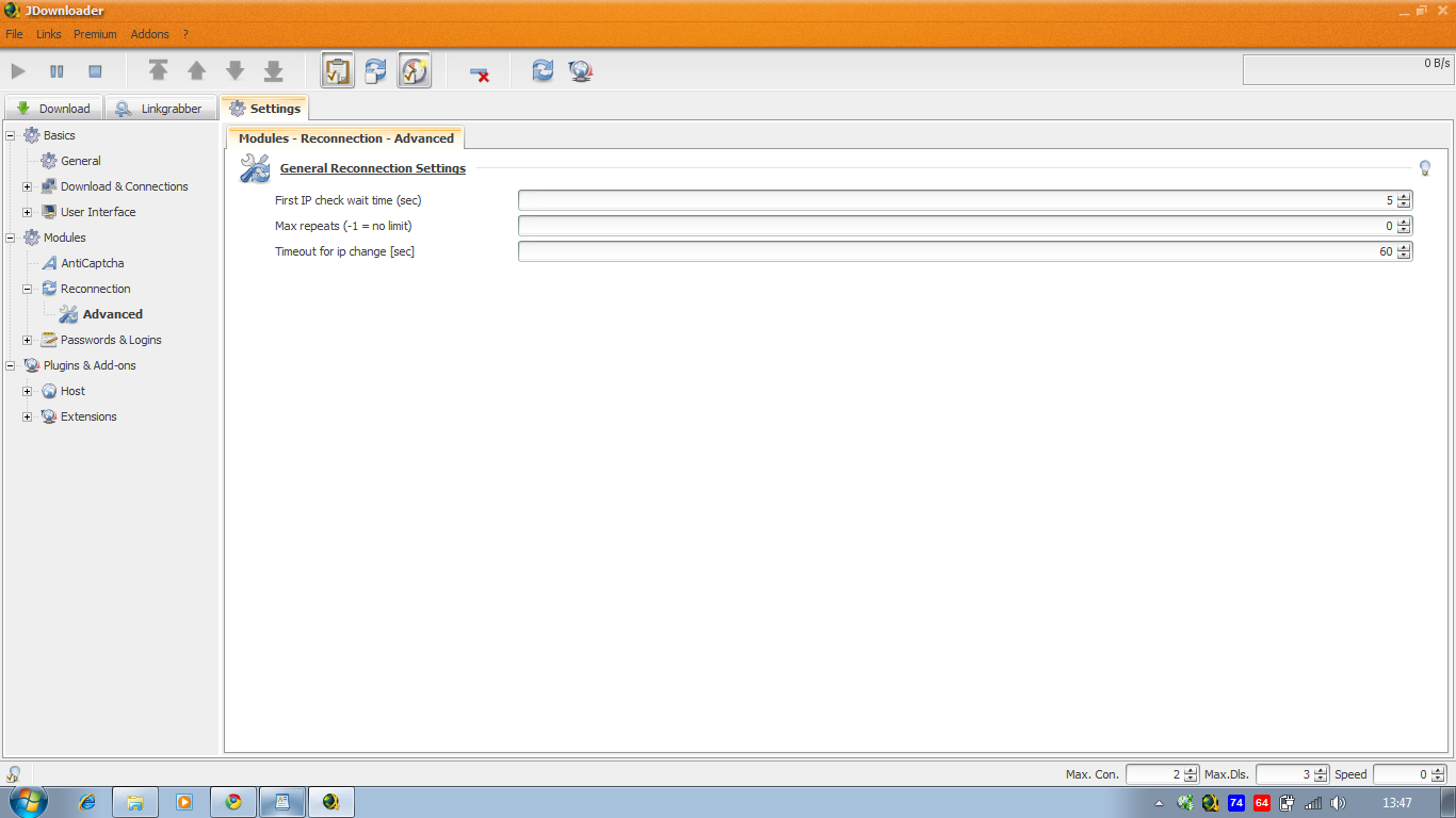 curiosoinformatico: Reiniciar Router :: THOMSON TG784 :: JDownloader 0. ...