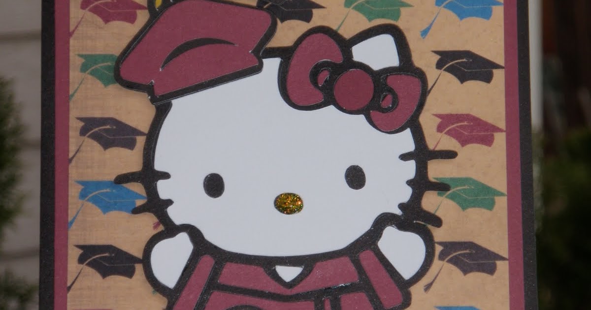 Stamping With Sweet E: Hello Kitty Graduation Card