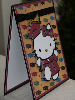 Stamping With Sweet E: Hello Kitty Graduation Card