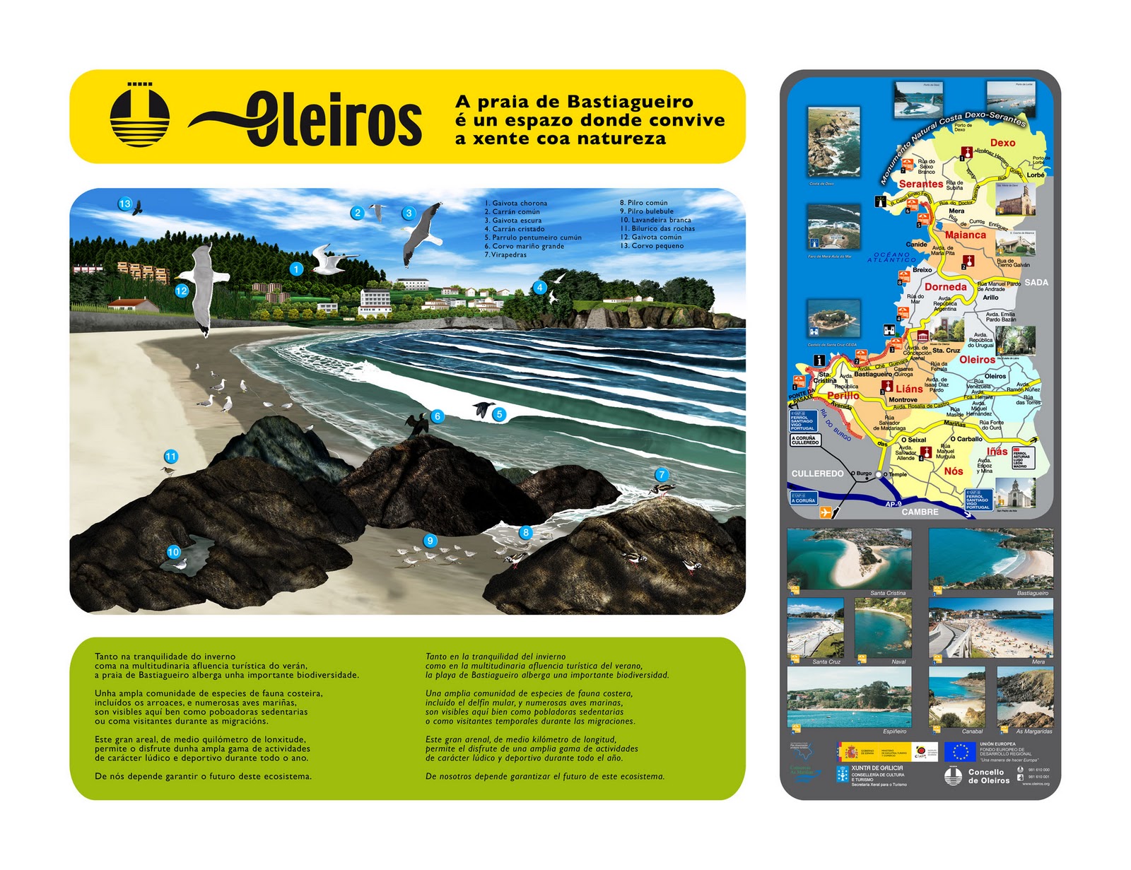 Señalización informativa: Concello de Oleiros