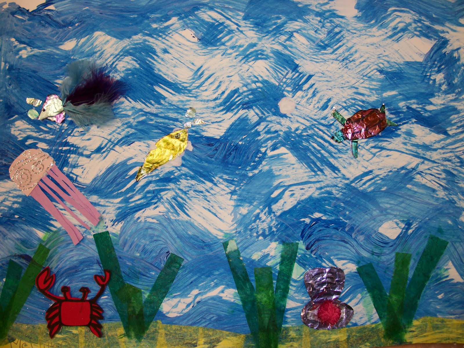 we heart art: Under the Sea Scrap Collage