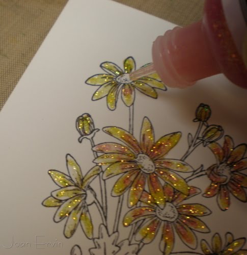 Stamping with a Passion!: Painting with Stickles