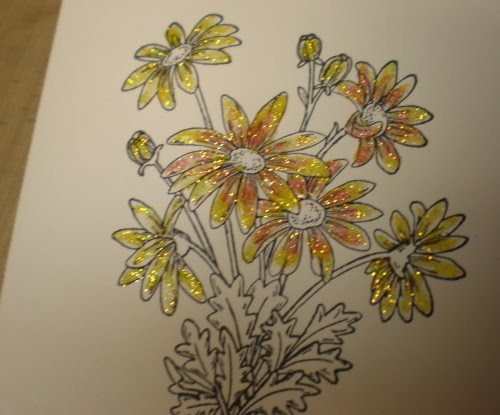 Stamping with a Passion!: Painting with Stickles