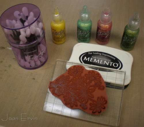 Stamping with a Passion!: Painting with Stickles