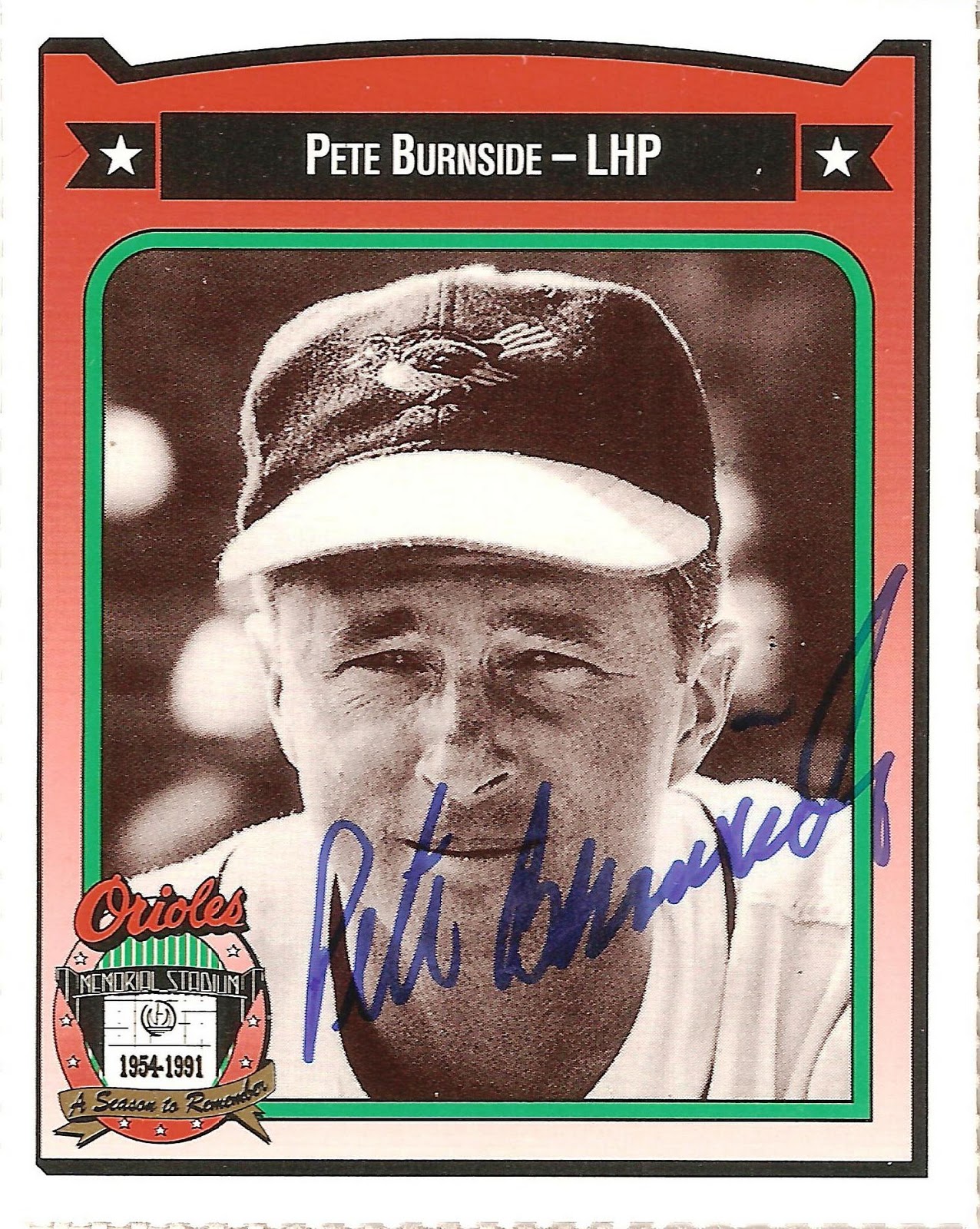 The Great Orioles Autograph Project: TTM Success(es)- Pete Burnside