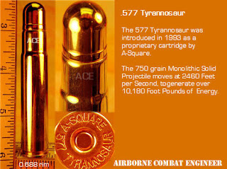 Covil do Basilisco: Armado até os Dentes: .577 Tyranossaur (T-Rex)