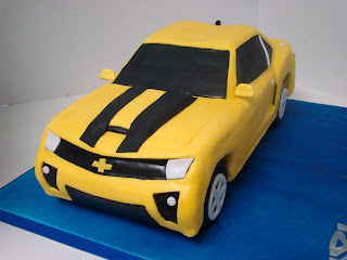 Sweet Cakes by Rebecca: Transformers Bumble Bee Camaro Cake