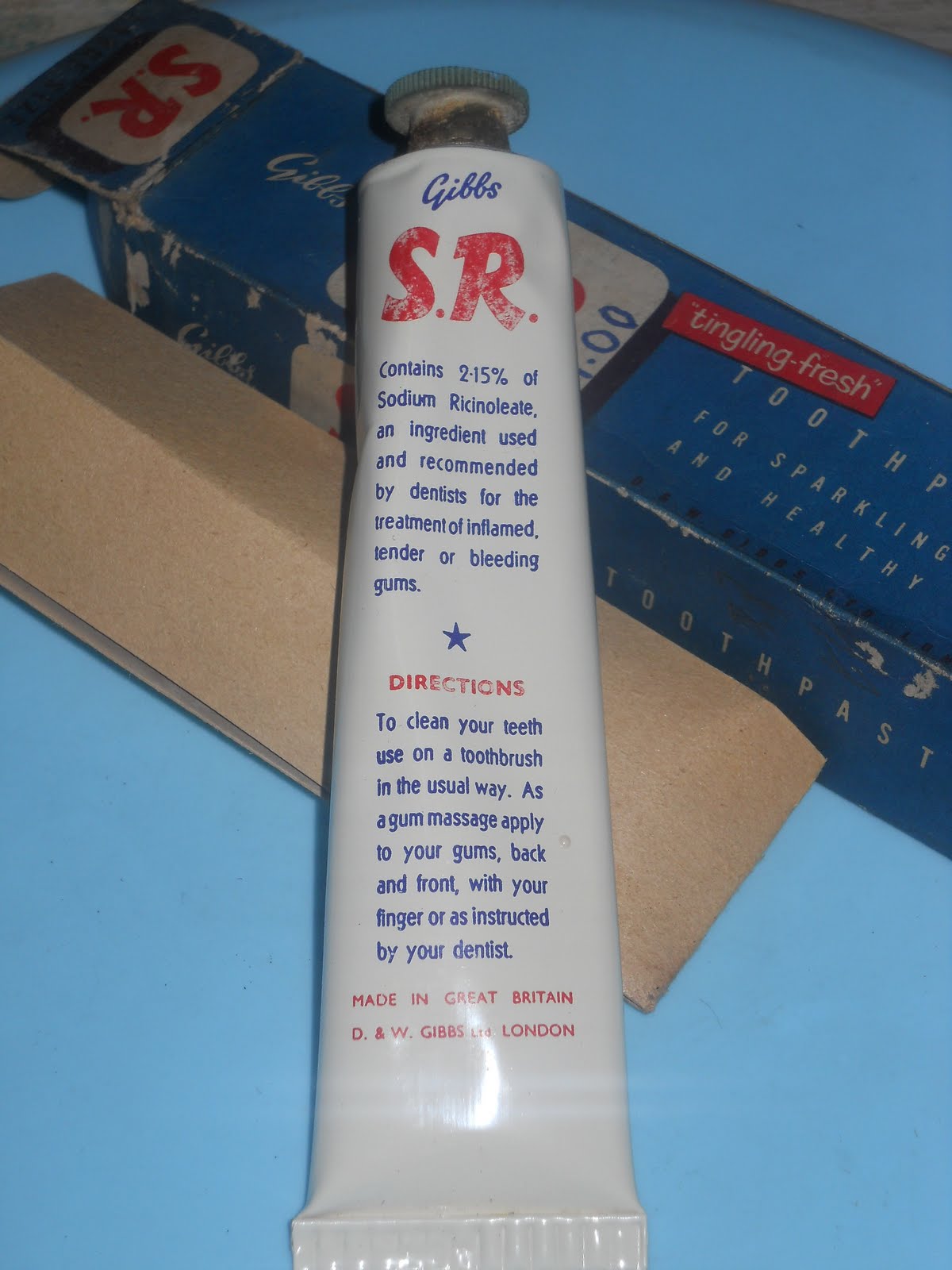KOLEKSI FITRI BARANG OLD SKOOL: 1955 Gibbs S.R Toothpaste