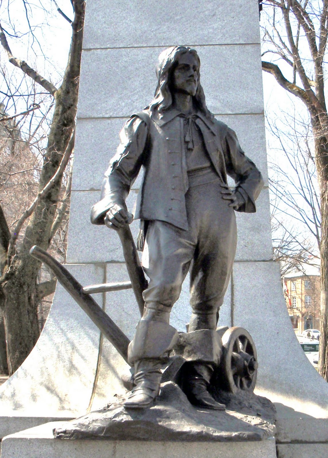 Monuments de Québec: Louis Hébert, Marie Rollet, Guillaume Couillard