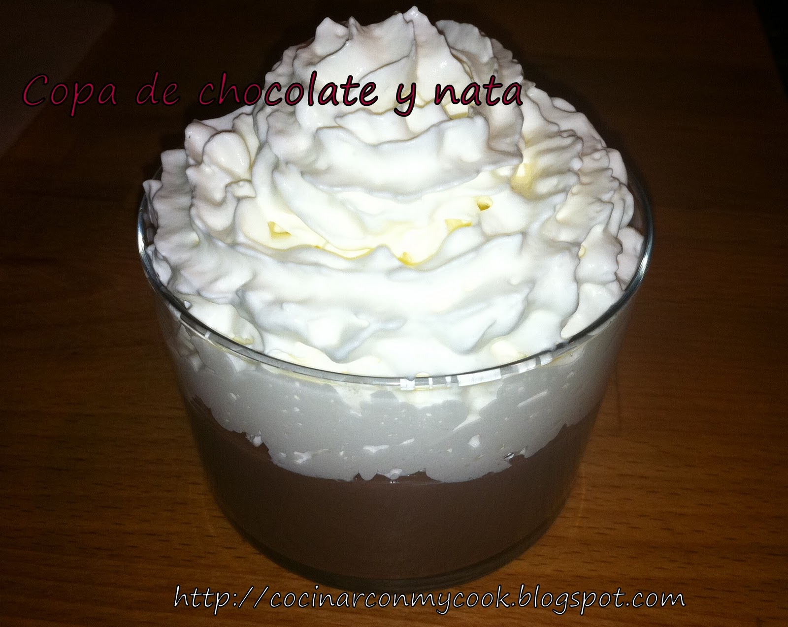 Cocinar con MyCook: COPA DE CHOCOLATE Y NATA