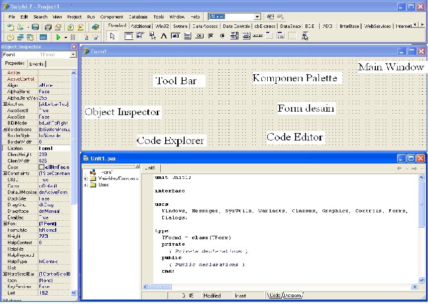 deszicionere: Toolbar dalam Delphi (Modul 2)