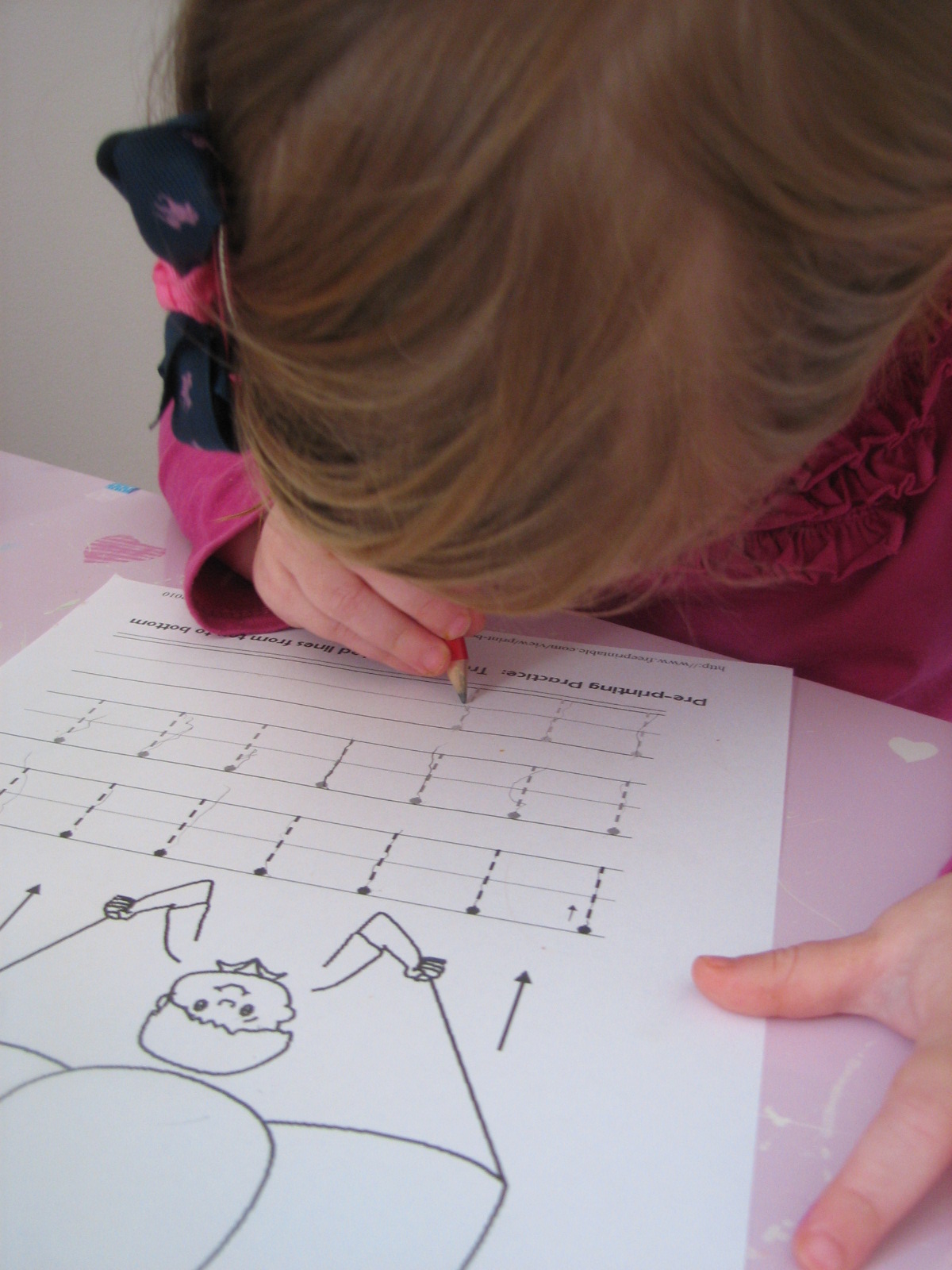 What do you do all day?: Printing practice