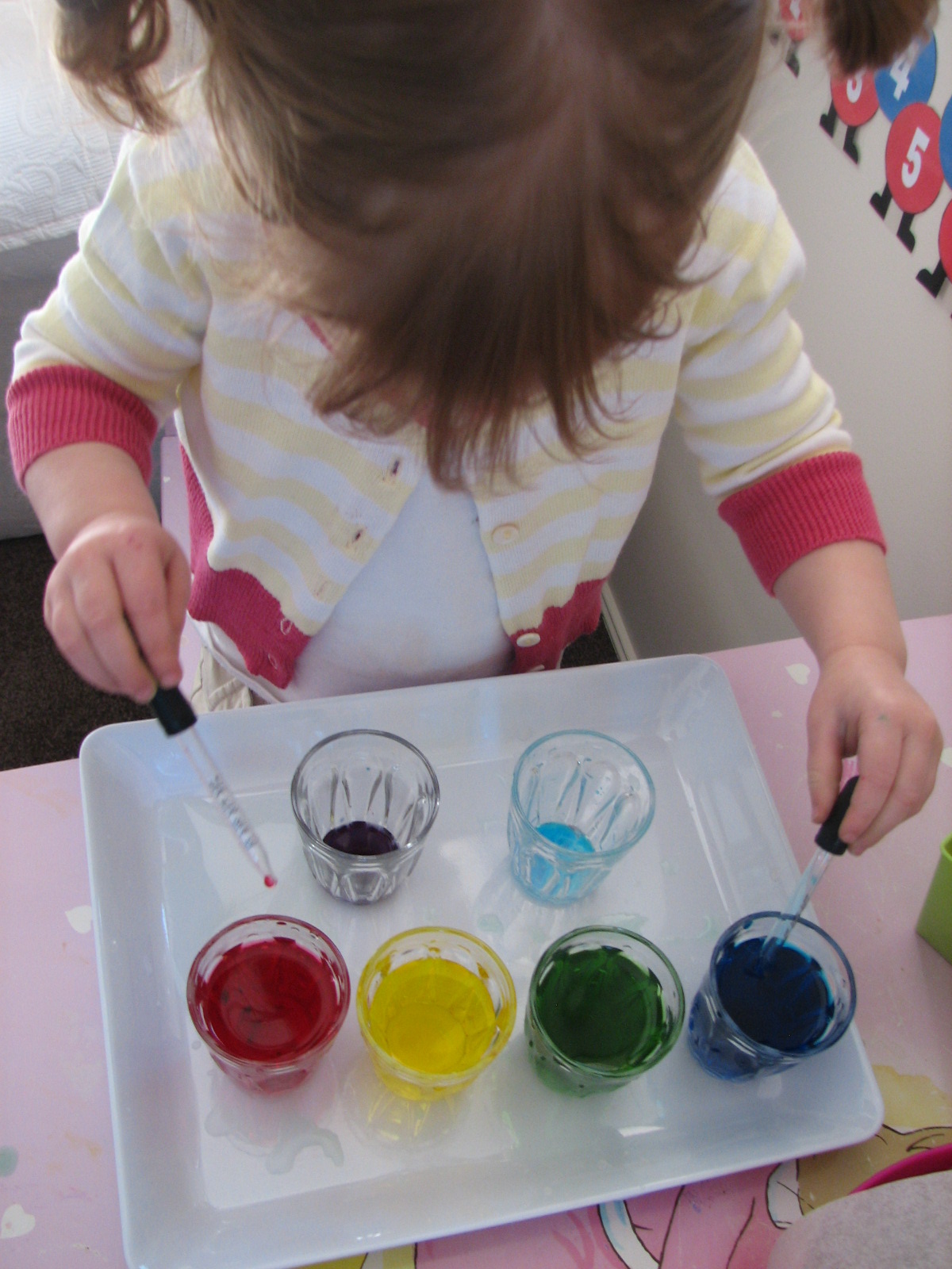 What do you do all day?: Colour dropper mixing