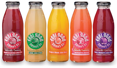 OUGD103- Feel Good Drinks: Bottled drink photography