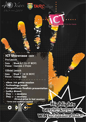 TARC - ICT Showcase: Our FLYER and POSTER!