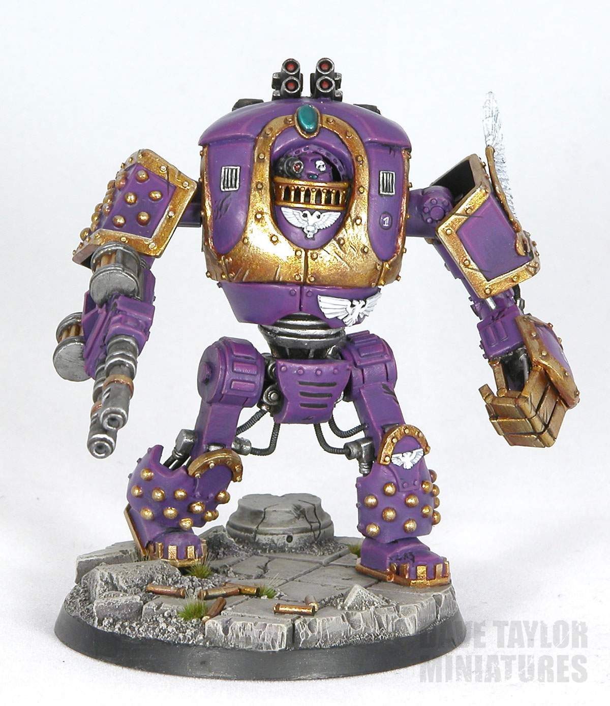 davetaylorminiatures: Dreadnaught Rylanor of the Emperor's Children Legion