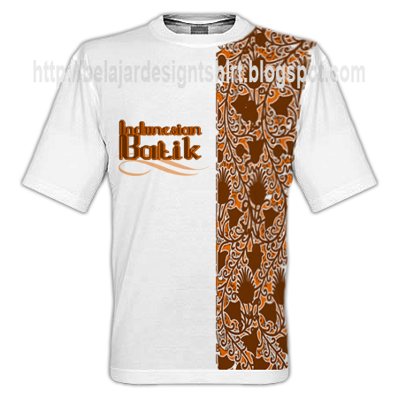 DOWNLOAD KOLEKSI PSD DESAIN KAOS: INDONESIAN BATIK T-SHIRT DESIGN