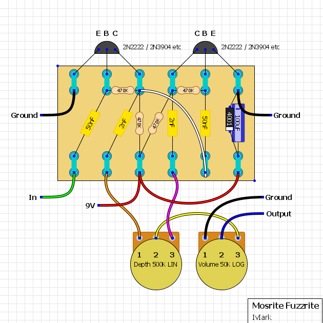 Guitar FX Layouts: Mosrite Fuzzrite