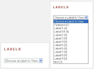 How to make Drop down labels for Blogger / blogspot ~ Web Zpot
