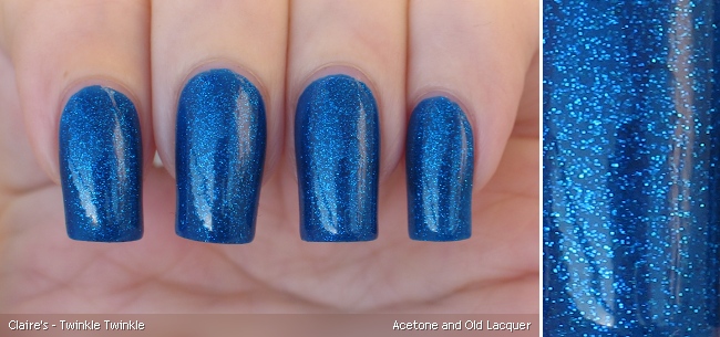 Beauty Nail Art: Claire's Twinkle Twinkle & chevron funky French