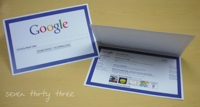 Father's Day Google Card | Munchkins and Mayhem