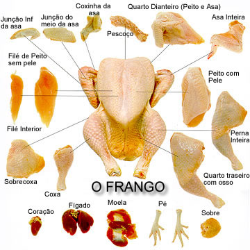 Frigo Pires: Partes do FRANGO