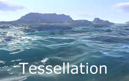 3D Animation and 3D Software: Water demo of tessellation