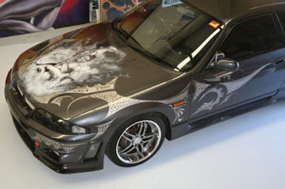Model Car Airbrushing Versus Hand Painting,Air Brush Car Modified