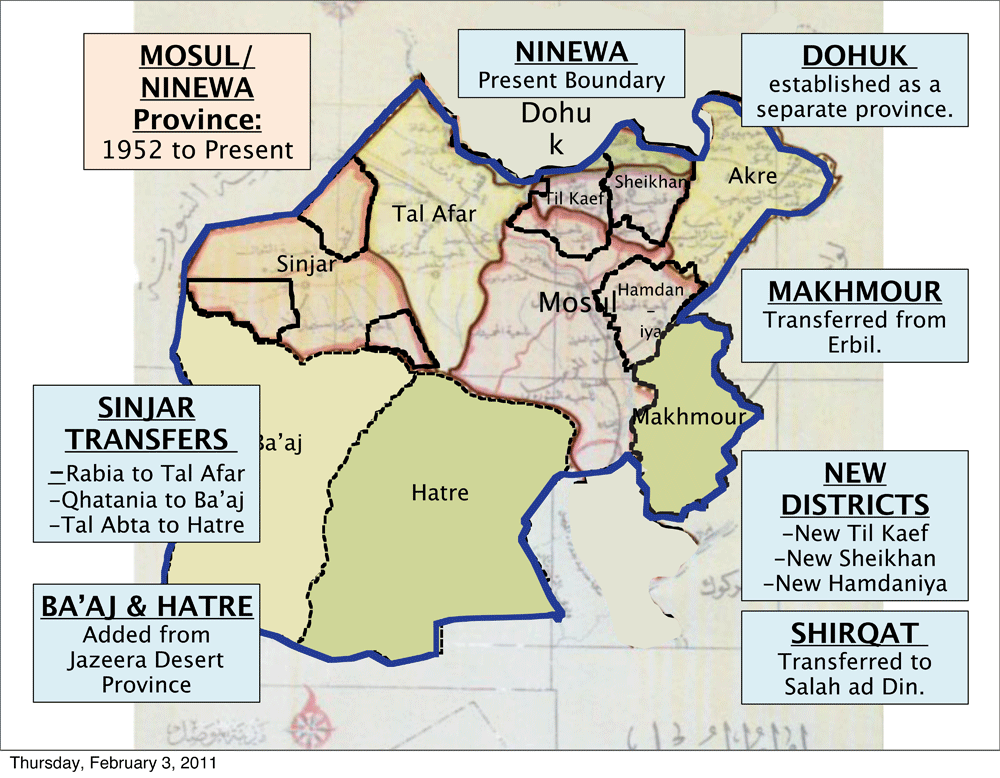Ninawa Iraq Map