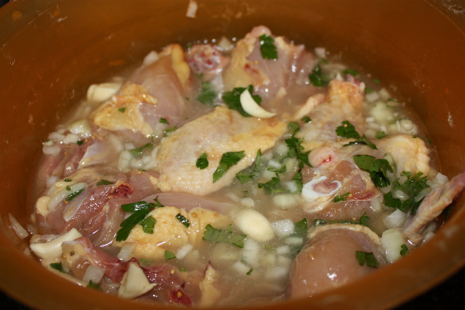 Tesouros da Irene: Frango guisado com esparguete