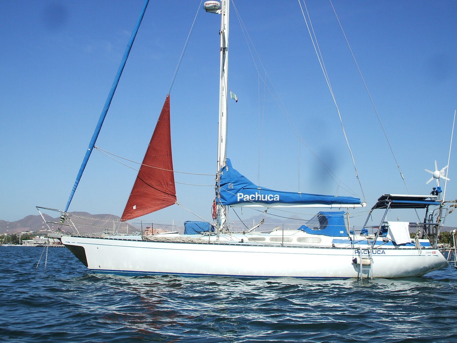 Pachuca Circumnavigation: Pachuca's Storm Jib