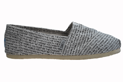 Good Eats . Fine Threads: Be the change you wish to see in the world