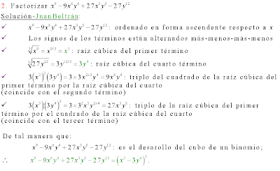 Cálculo21: Factorización de un cubo perfecto de binomios