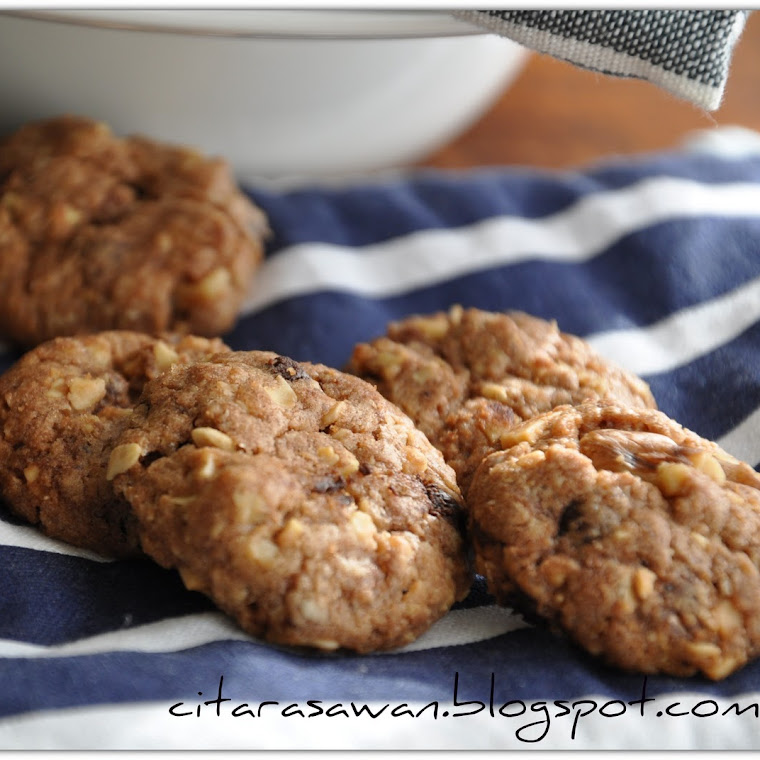 Biskut Famous Amos / Oatmeal Crunchy Cookies ~ Must Read!