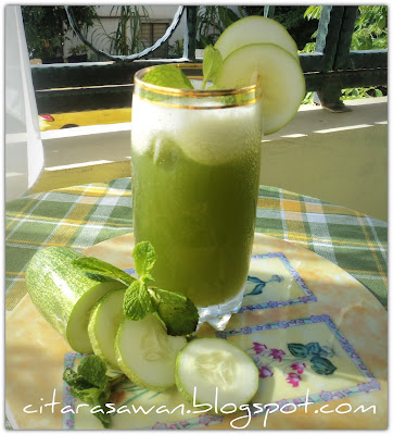 Jus Timun Pudina / Cucumber Mint Juice ~ Resepi Terbaik