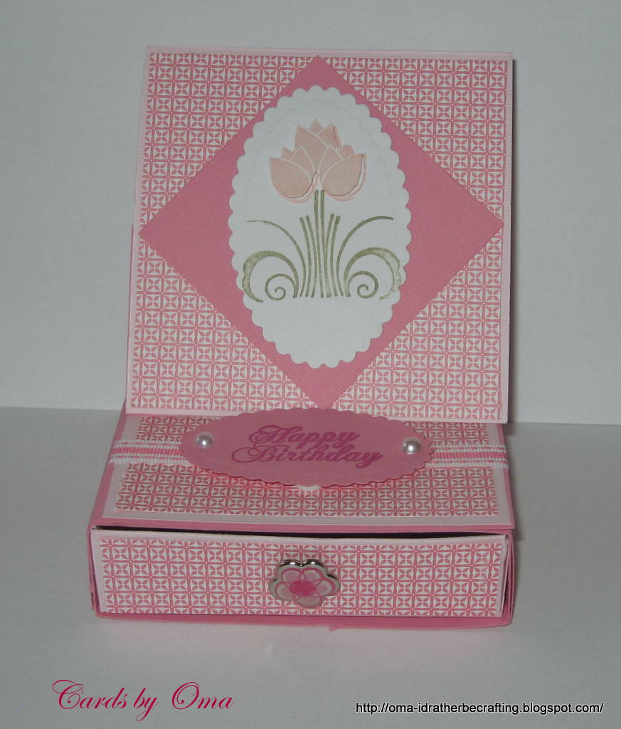 I'd rather be crafting: Birthday easel card box