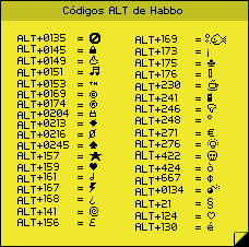 Habbo Brazukas: Codigos Com ALT