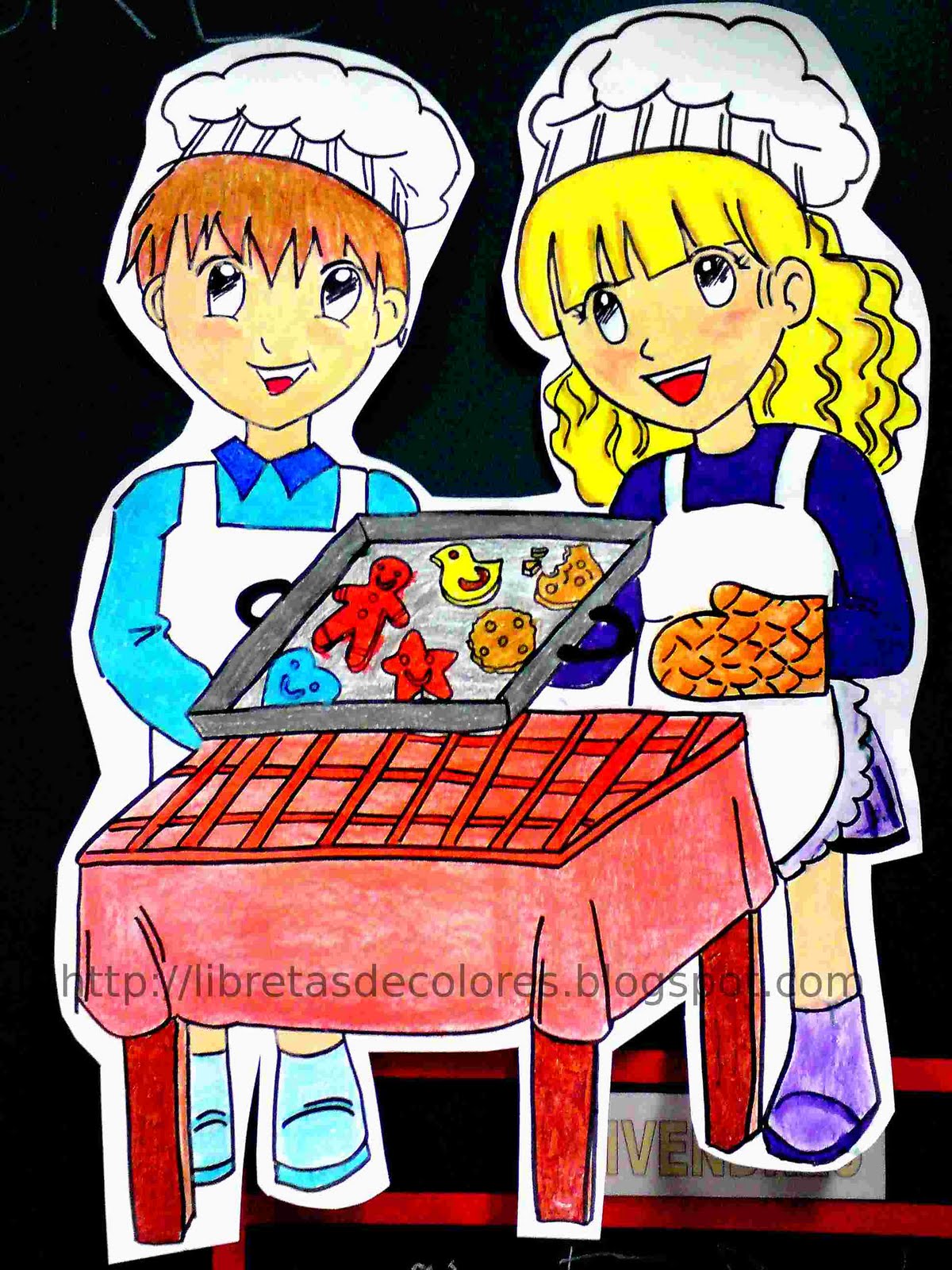 Libretas de colores: LOS COCINEROS DEL COLE