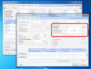 Dynamics Small Business: Credit Card Processing Capability Built Into ...