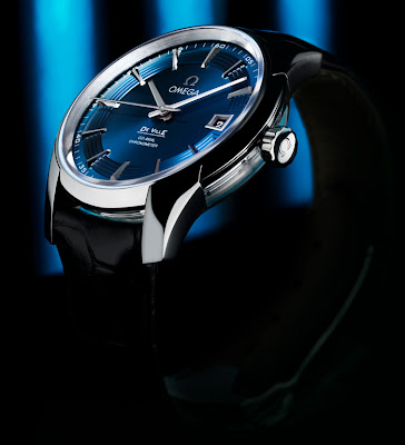 New_Omega_Watch_Reviews: The Omega De Ville Hour Vision Blue