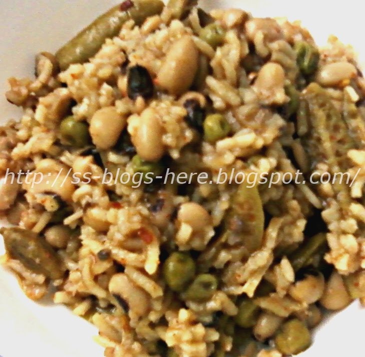 SS blogs here: Chawli Vegetable Pulav