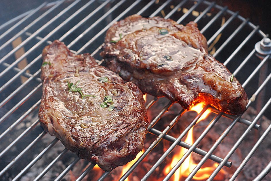 Fatboyz Firepits Pit Grilled Ribeyes