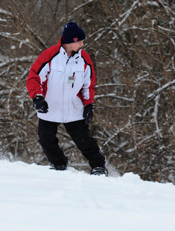 Red and the Peanut: Snowboarding and snowbirding...