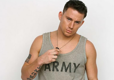 Tattoos: Channing Tatum Tribal Army Tattoo