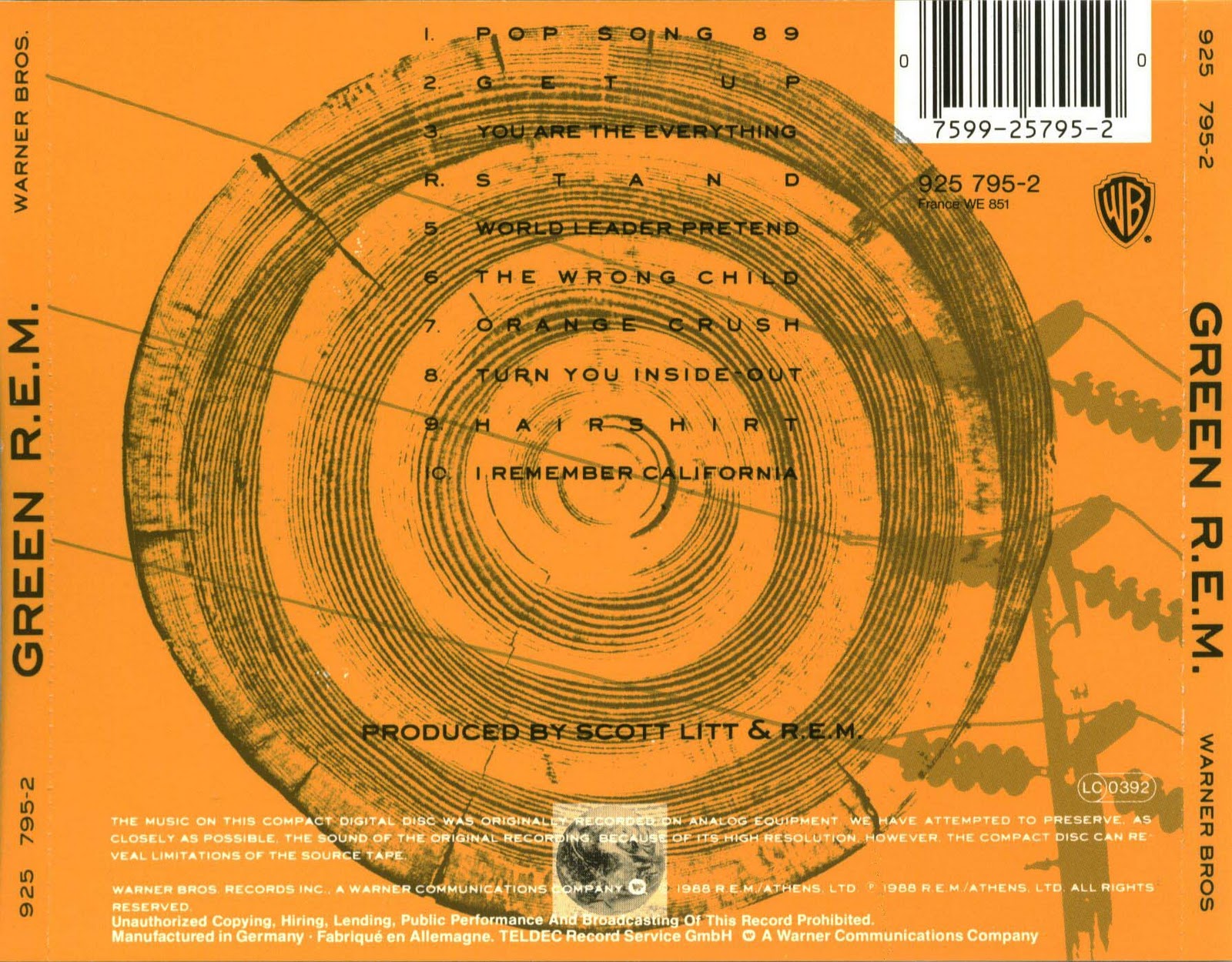 Musicotherapia: R.E.M. - Green (1988)